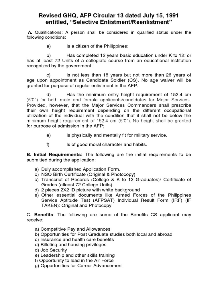 Recruitment Processing Areas and GHQ Memo | PDF | Military Service ...