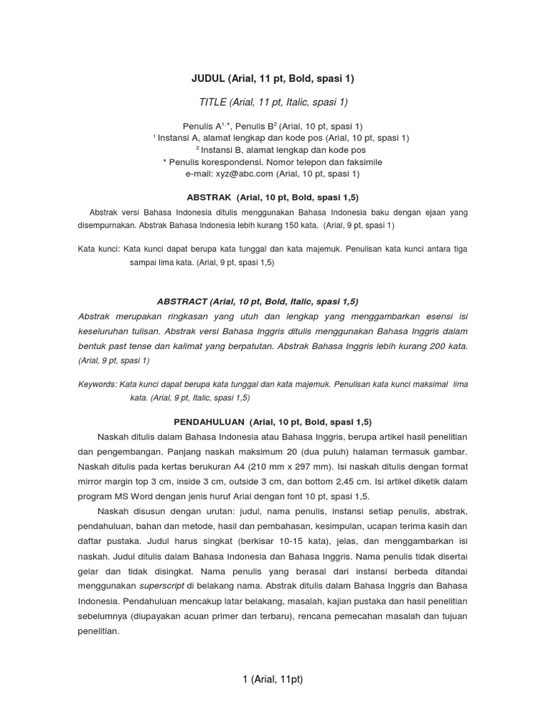 Template Artikel KTI | PDF