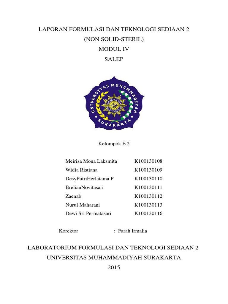 Salep - P1 - Kel E2 | PDF