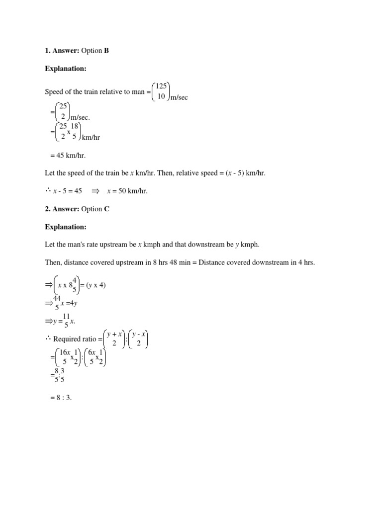 Answer: Option B Explanation | PDF