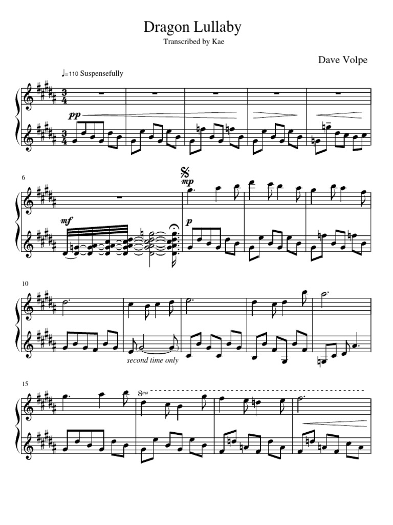 Dragon Lullaby | PDF