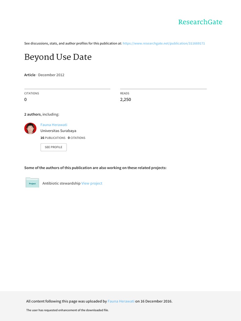 Beyond-Use-Date | PDF