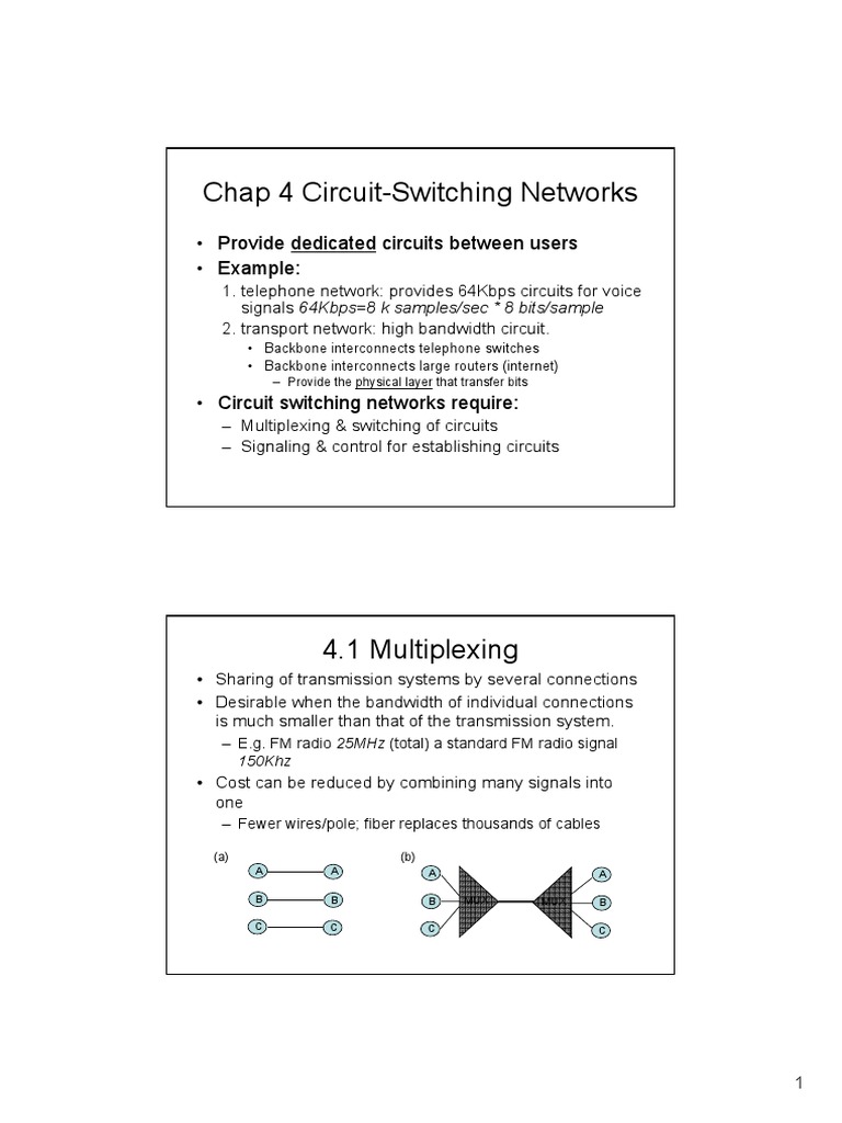 Unit 2 Multiplexing | PDF | Multiplexing | Network Protocols