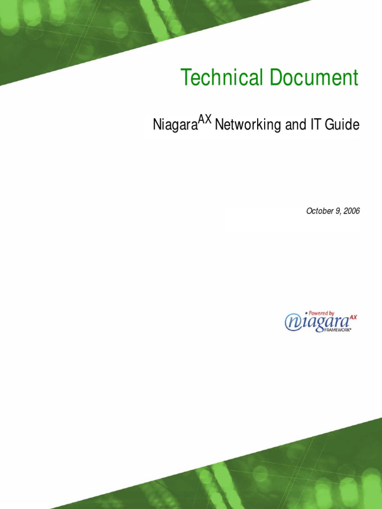 Niagara AX NetworkingIT User Guide PDF | PDF | Ip Address | Router ...