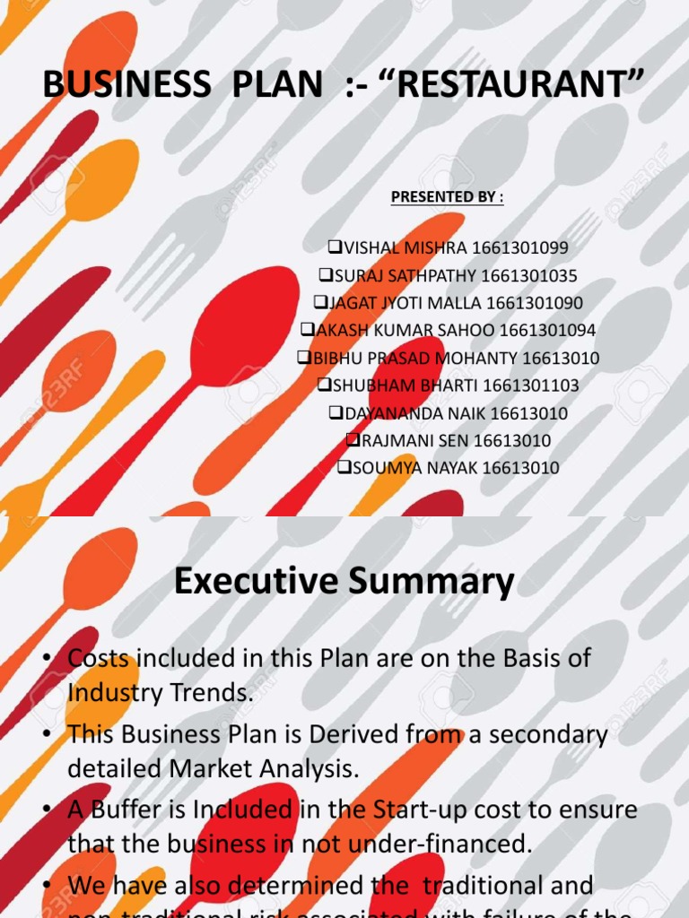 Restaurant Business Plan Overview | PDF | Restaurants | Strategic ...