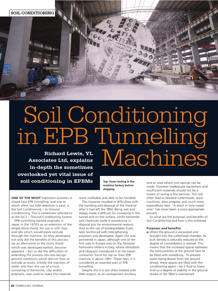 EPB Conditioning | PDF | Foam | Pump