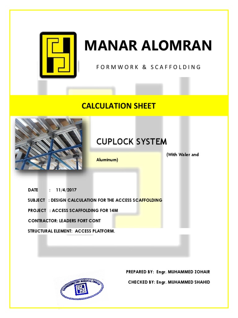 Access Scaffolding - Leader Fort | PDF