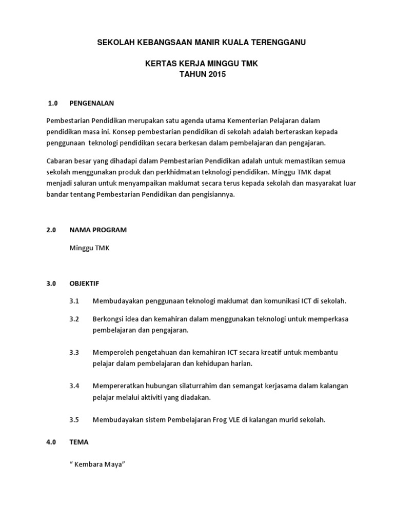 Sekolah Kebangsaan Manir Kuala Terenggan | PDF