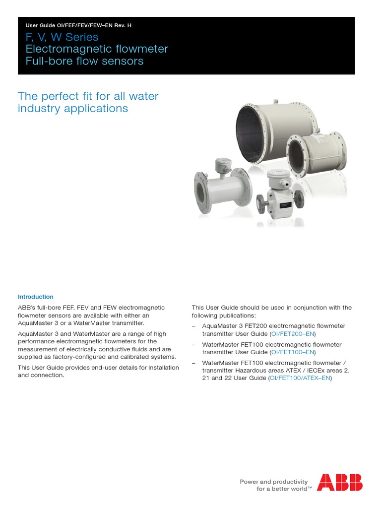 ABB WaterMaster User Guide | PDF | Flow Measurement | Electrical Wiring