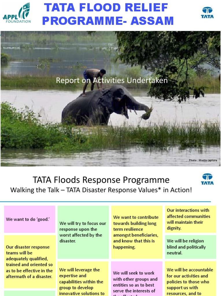 Assam Floods Relief Program 2016 | PDF | Flood | Sustainability