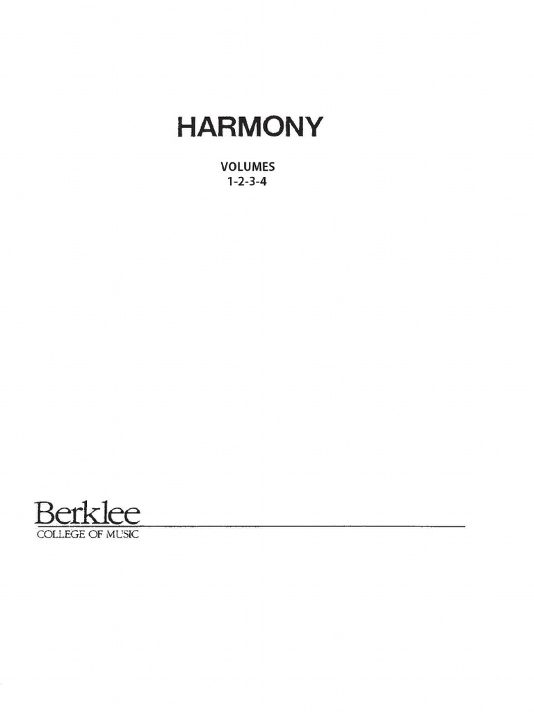 Berklee Harmony Complete | PDF