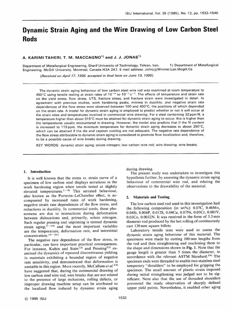 Dynamic: Wire Drawing Rods | PDF | Deformation (Engineering) | Solid ...