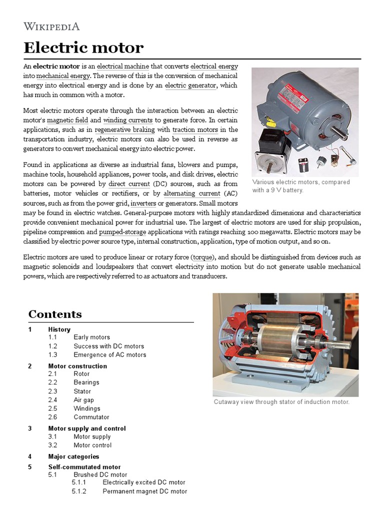 Electric Motor | PDF | Electric Motor | Engines