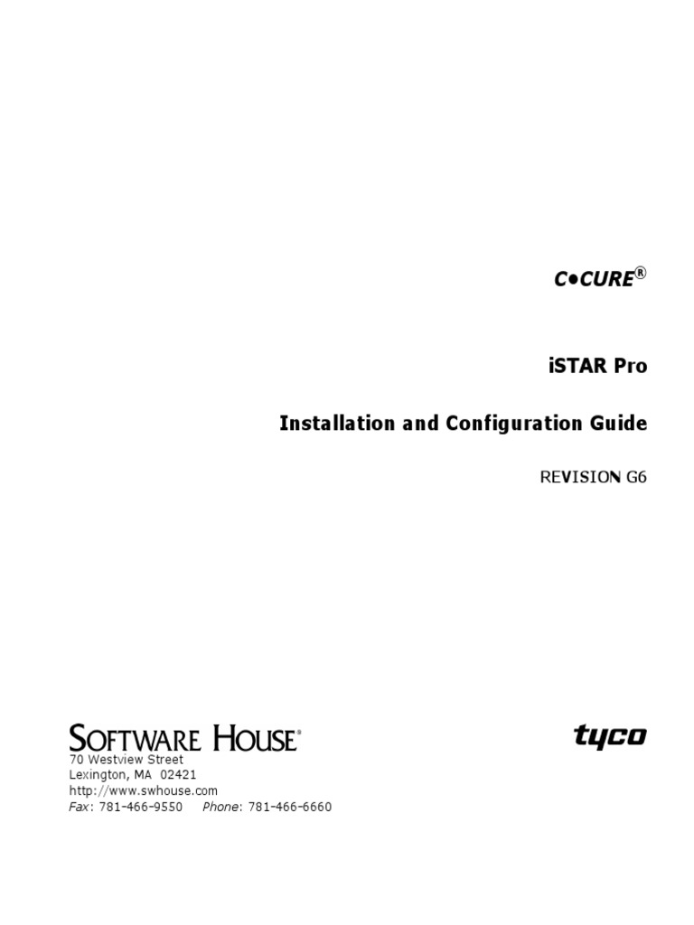 Ccure Istar Pro Install Config Guide Rg6 LT en | PDF | Electromagnetic ...
