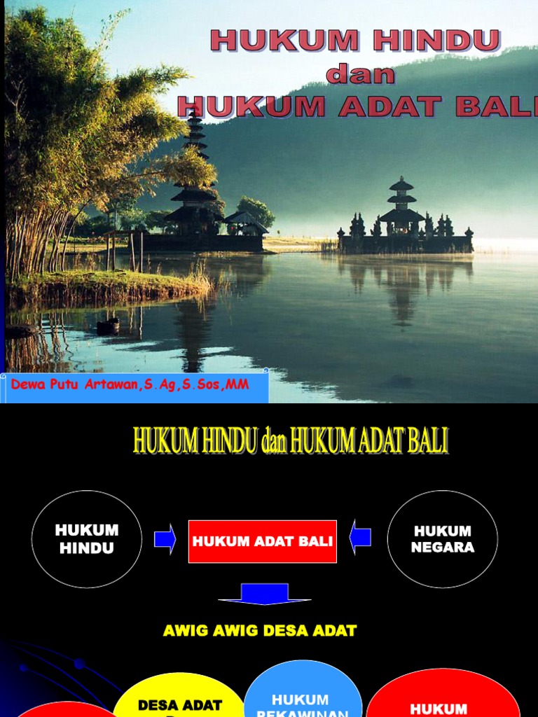 HukumHindu Dan Adat Bali | PDF