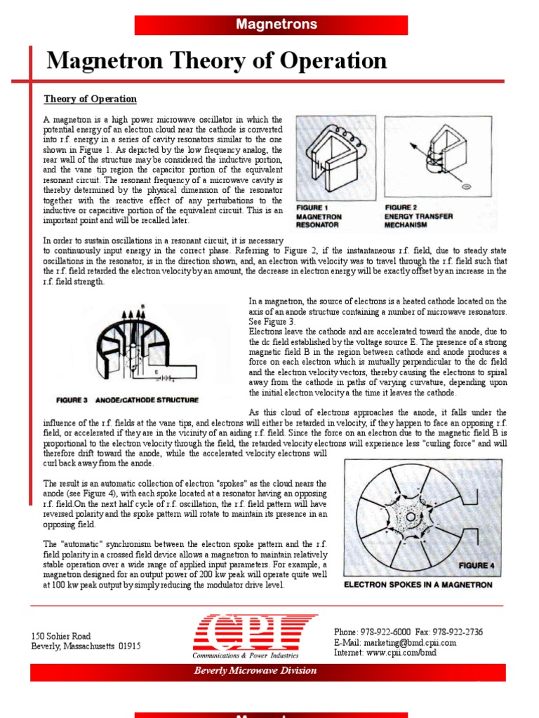 Magnetrons | PDF | Radar | Microwave