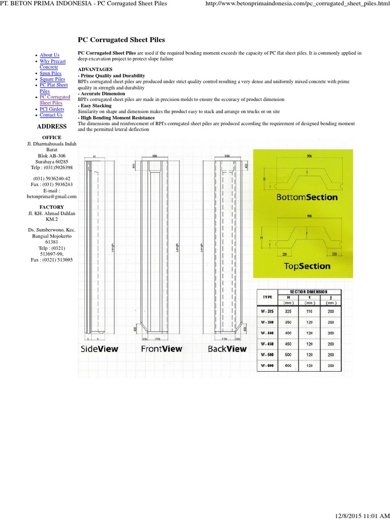Brosur Produk PT Beton Prima Indonesia 01 | PDF | Horticulture And ...