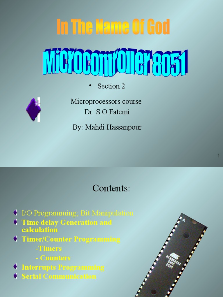 Section 2 Microprocessors Course Dr. S.O.Fatemi By: Mahdi Hassanpour | PDF | Microcontroller ...