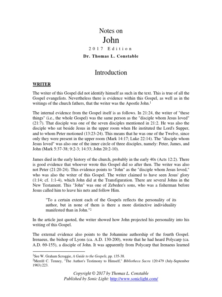 John | PDF | Gospel Of John | Early Centers Of Christianity