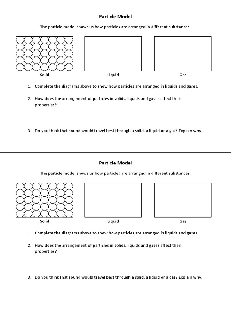 Particle Model Starter | PDF