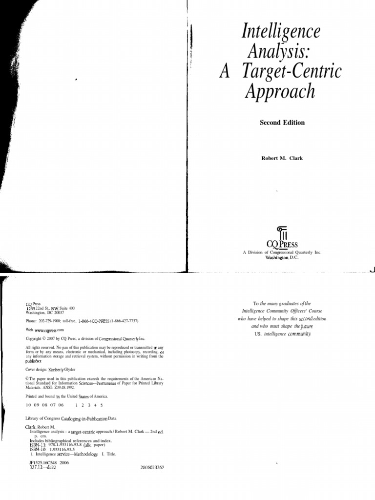 Intelligence Analysis A Target Centric Approach | PDF | Intelligence ...