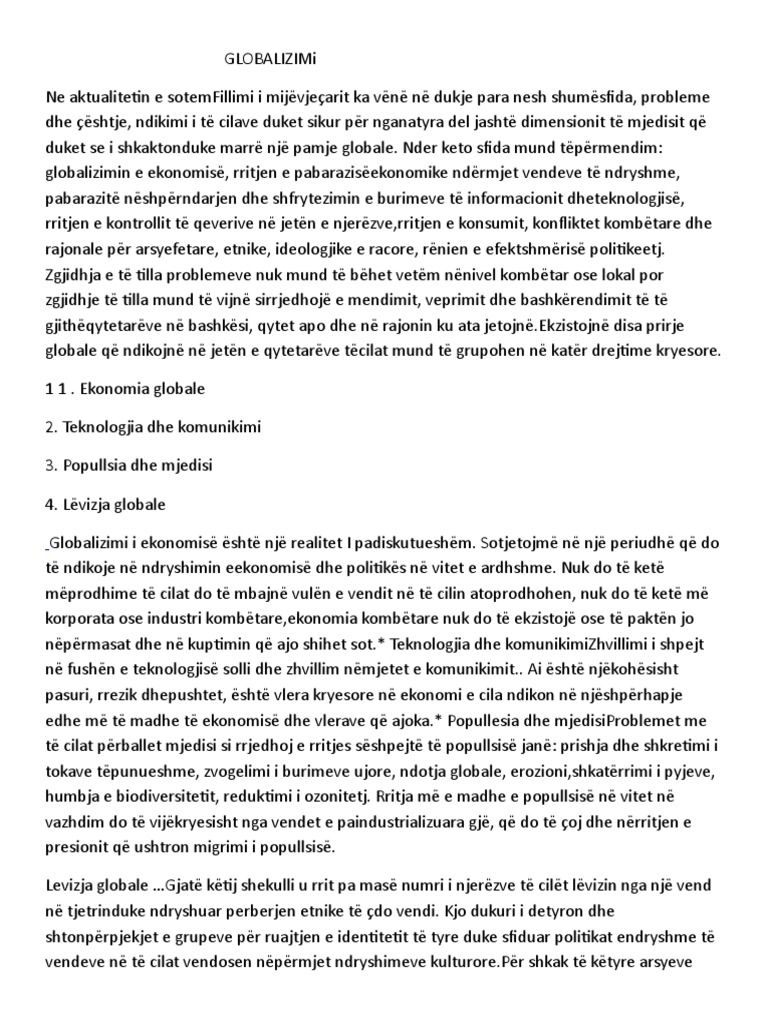 GLOBALIZIMi | PDF