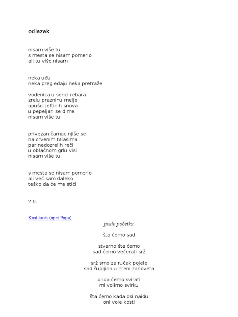 Vasko Popa | PDF