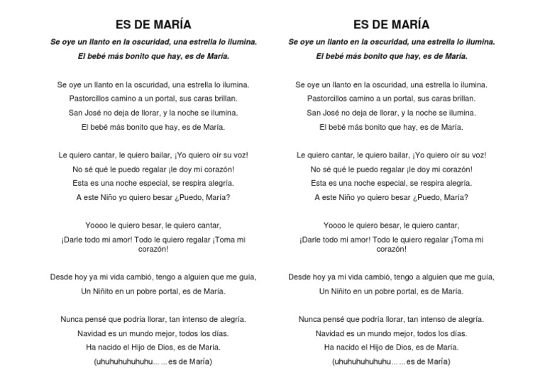 Es de Maria | PDF