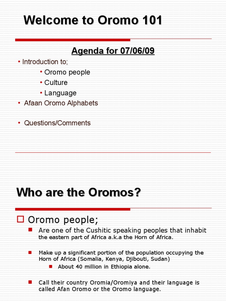 Oromo Language | PDF | Ethiopia | Horn Of Africa