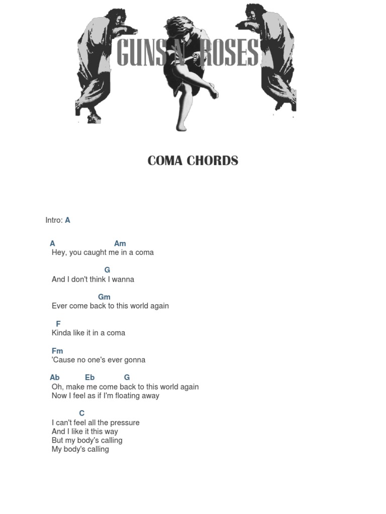 Coma Chordas & Tab & Notes | PDF | Song Structure | Musical Techniques