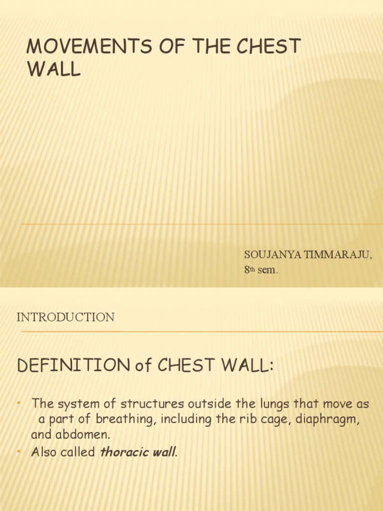Movements of The Chest Wall | PDF
