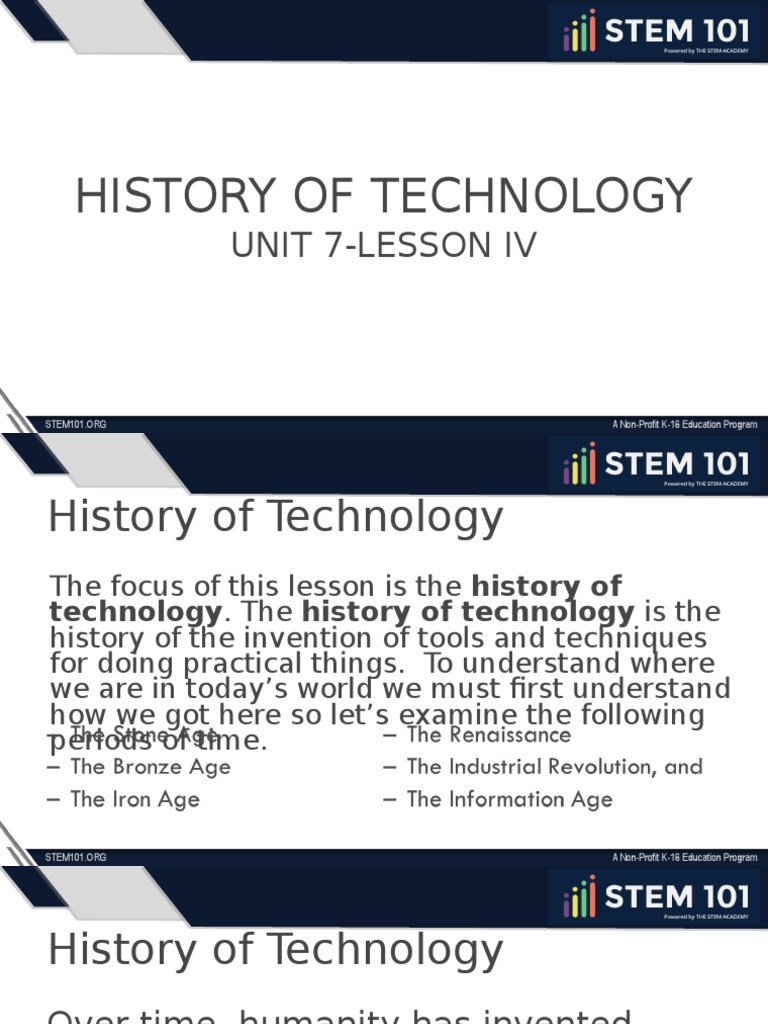 History of Technology: Unit 7-Lesson Iv | PDF | Engines | Mass Production