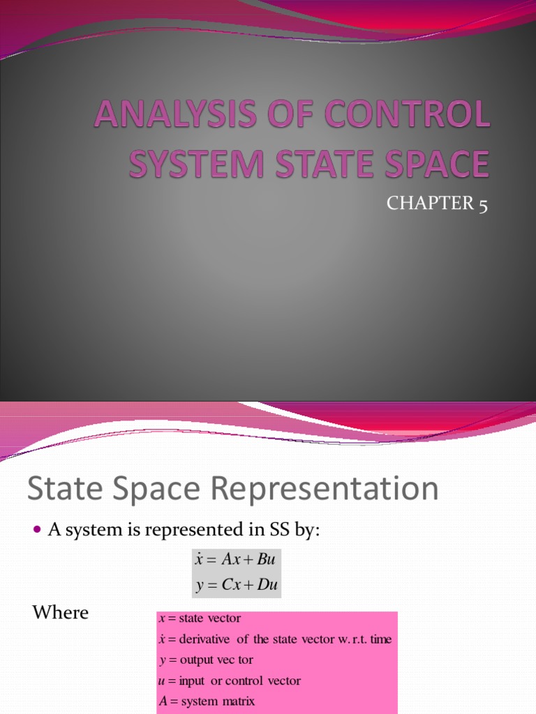 Analysis of Control System State Space | PDF | Matrix (Mathematics ...