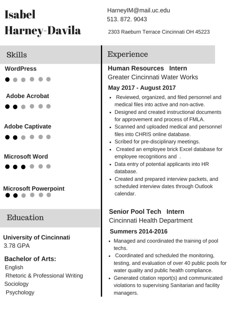 Harney Resume HR 2 | PDF