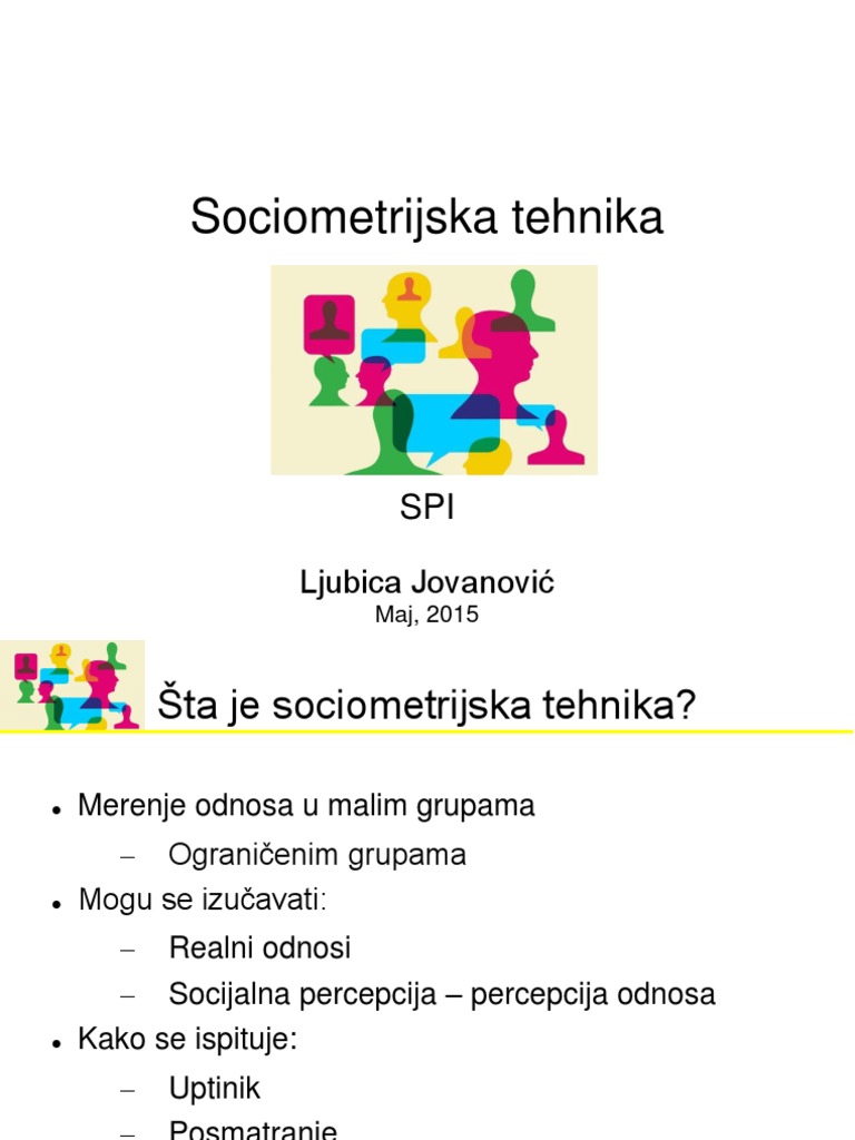 Spi 1 Sociometrija | PDF