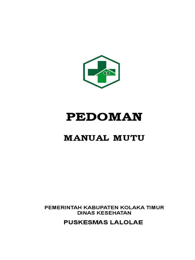 Pedoman (Manual) Mutu Puskesmas Finish | PDF