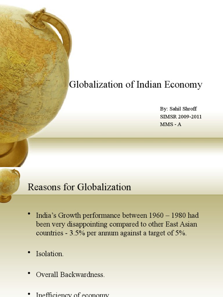 Globalization Impact on Indian Economy | PDF | Economy Of India ...