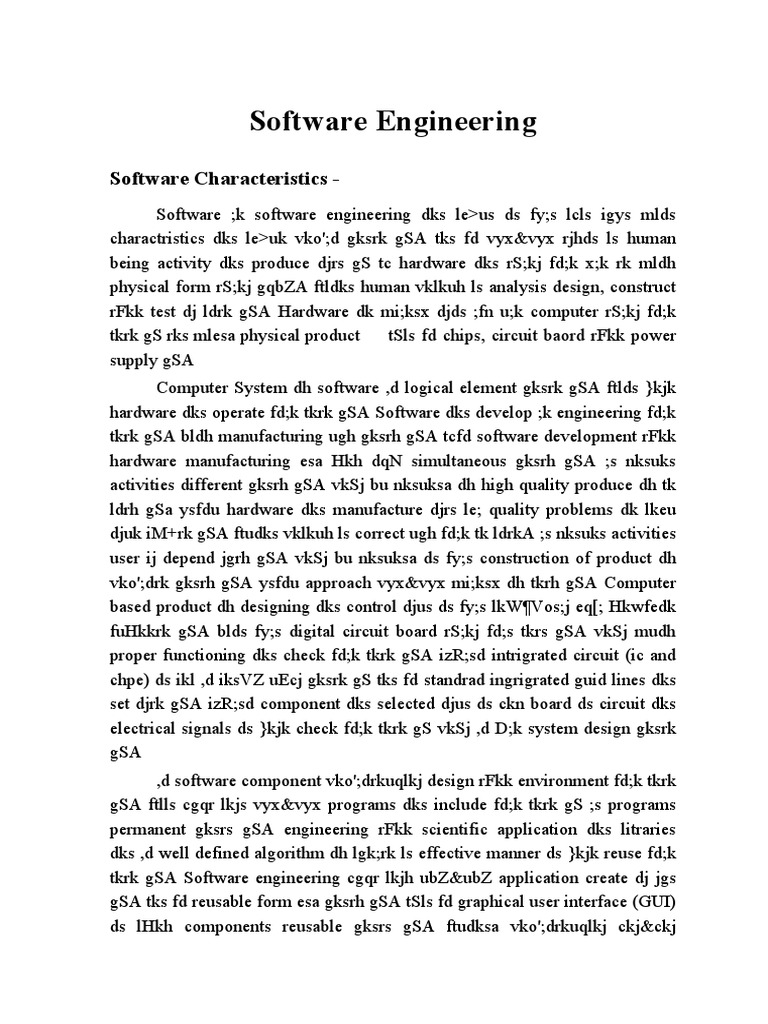 Software Engineering | PDF | Software | Application Software