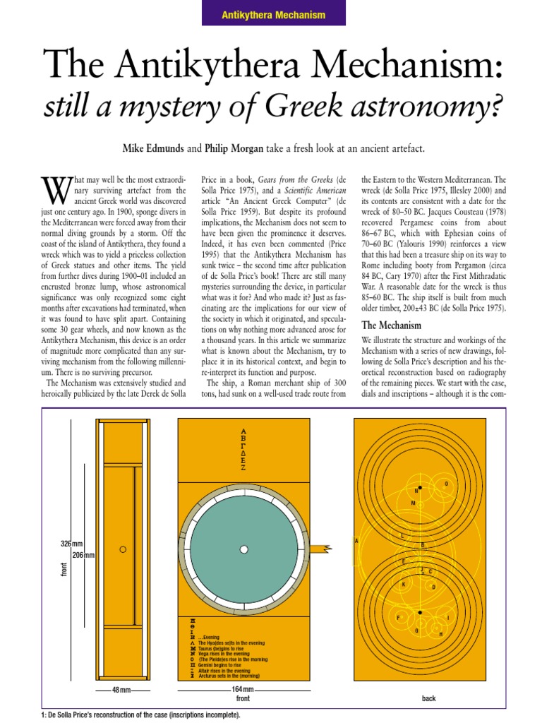 Antikythera Mechanism - OOP History.