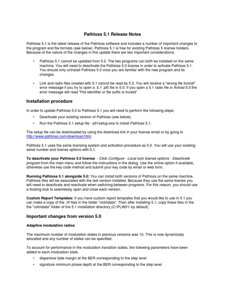 P51 Release Notes Pdf Installation Computer Programs Utility