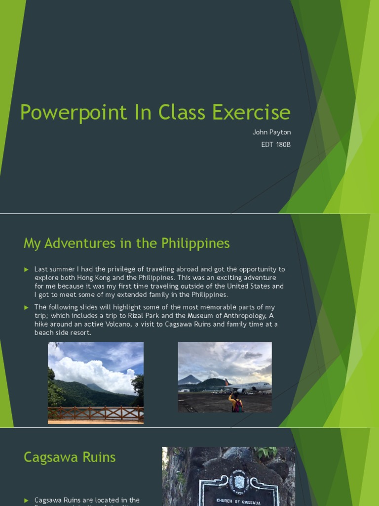 Powerpoint in Class Exercise | PDF | Library And Museum