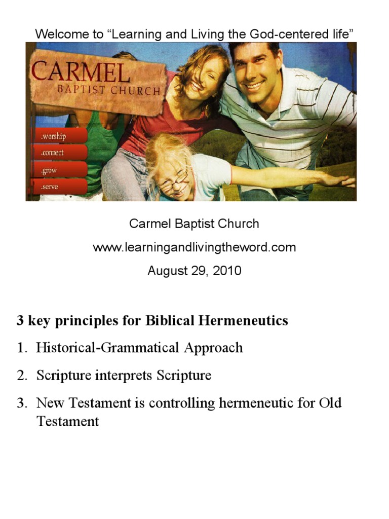 Welcome To "Learning and Living The God-Centered Life" | PDF | God ...