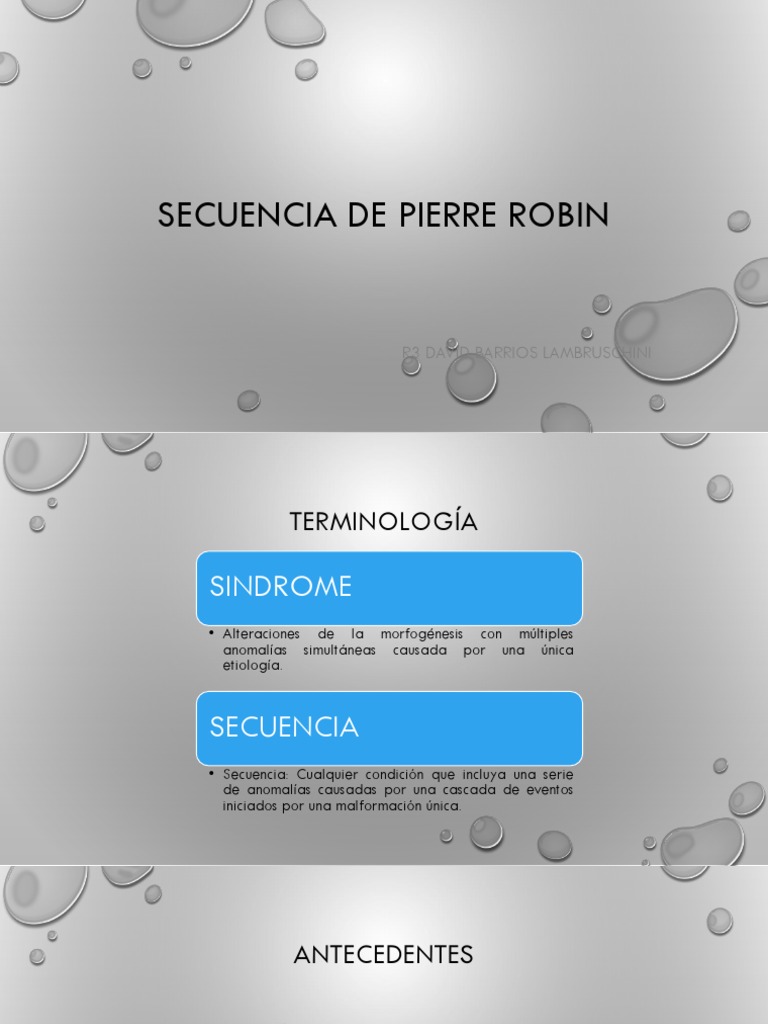 Secuencia de Pierre Robin | PDF | Cirugía Oral y Maxilofacial | Hueso