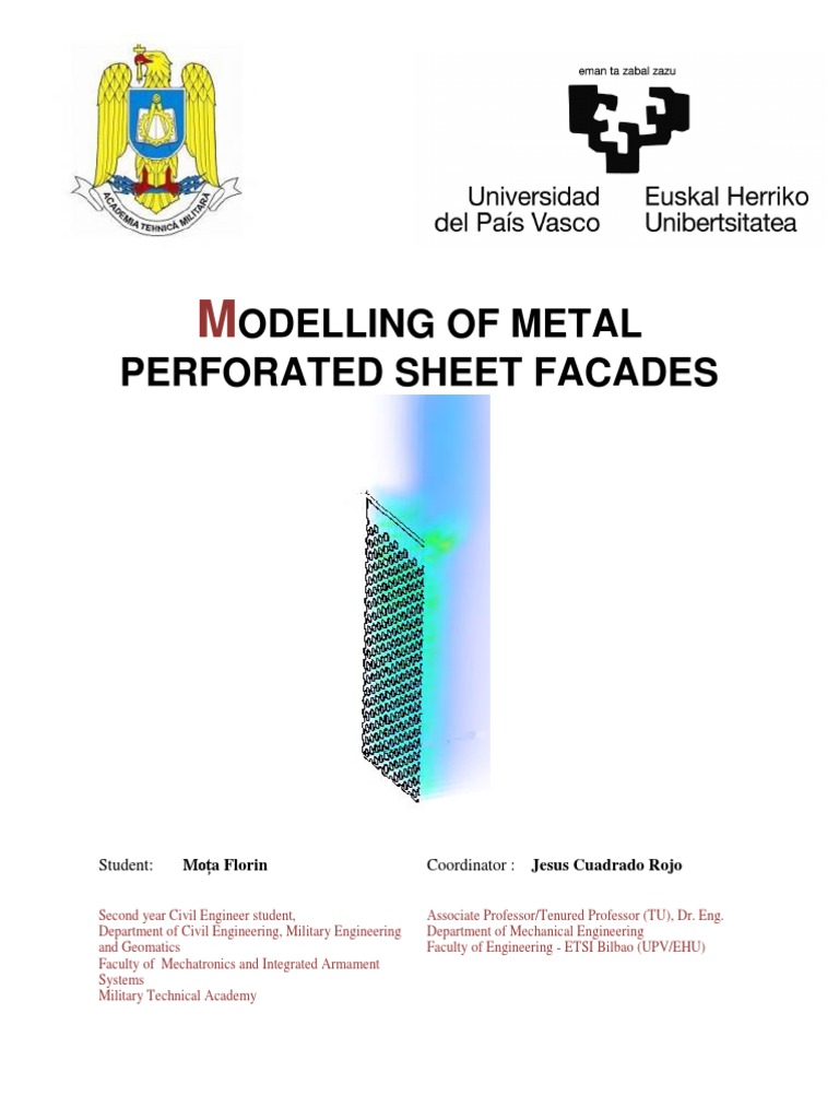 Modelling of Metal Perforated Sheet Facade | PDF | Corrosion ...