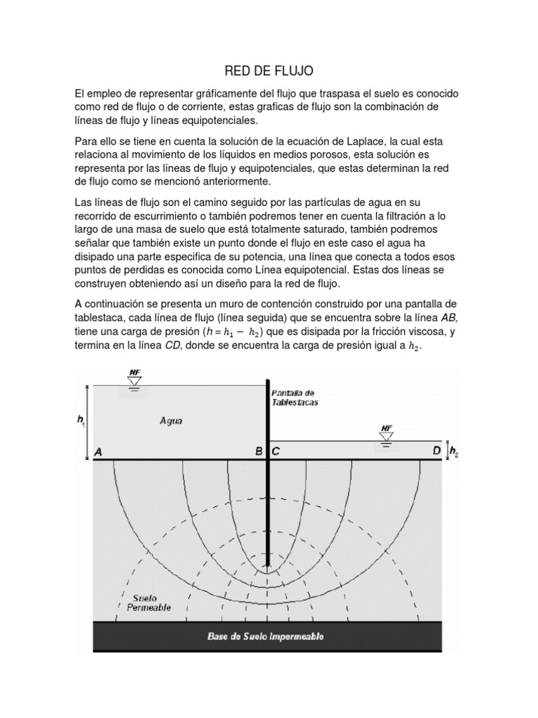 Red de Flujo | PDF | Ecuaciones | Agua