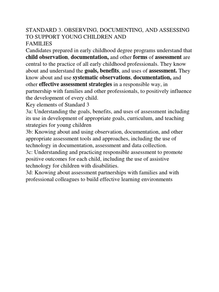 Naeyc Standard 1 | PDF