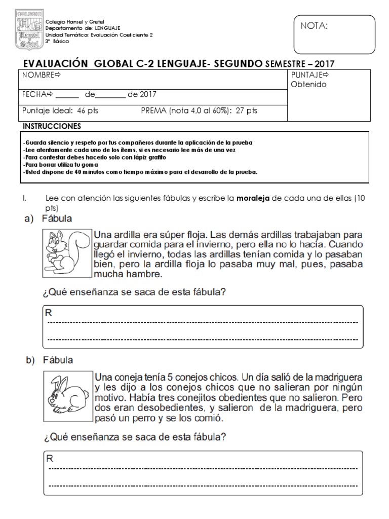 C2 Lenguaje Segundo SEMESTRE | PDF | Oración