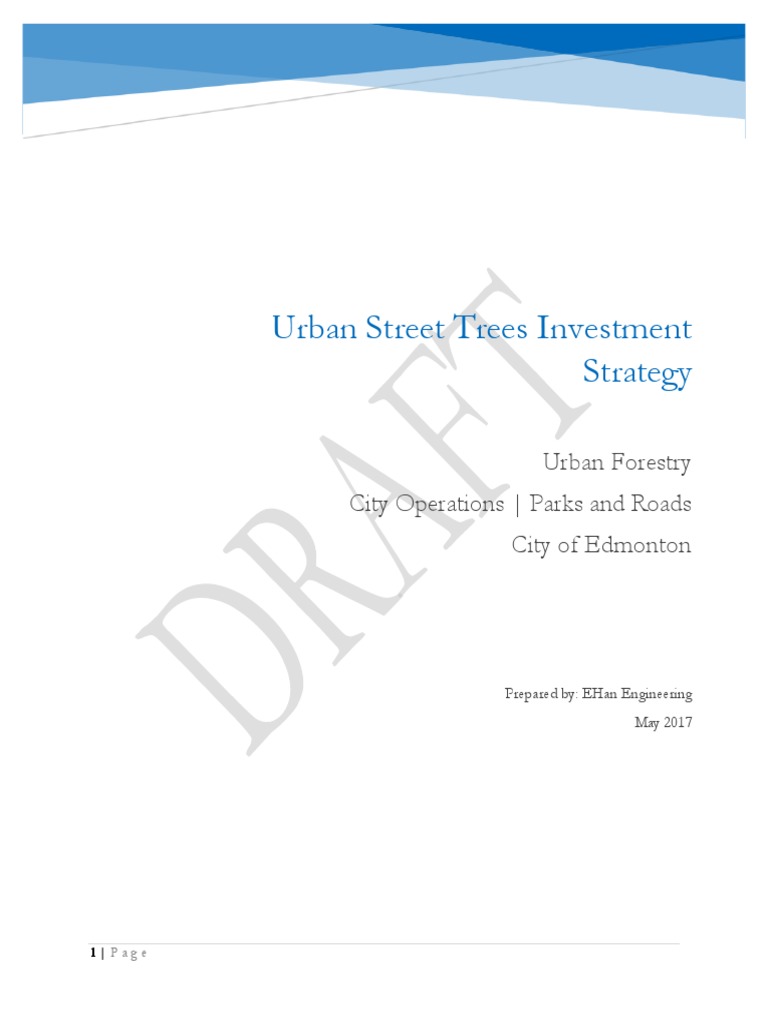 City of Edmonton - Tree Protection Plan | PDF | Trees | Strategic ...