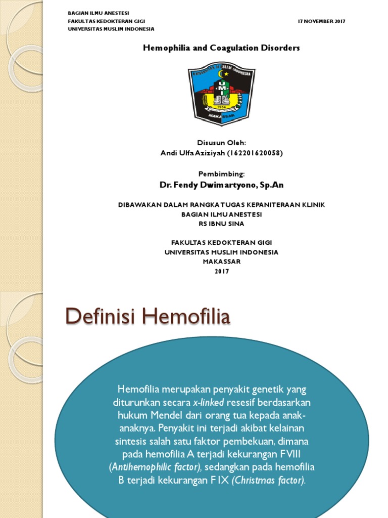 Hemofilia (Andi Ulfa Aziziyah) | PDF