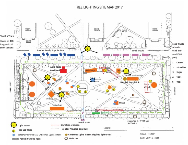 2017 Treelighting Map11.28.17 | PDF | Vehicles | Wheeled Vehicles